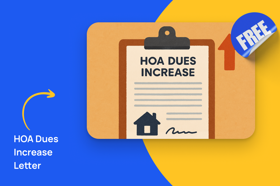 HOA Dues Increase Letter